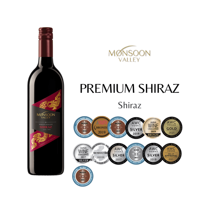 MONSOON VALLEY PREMUIM Shiraz 2020 750ml | Thai Winery House&Tour